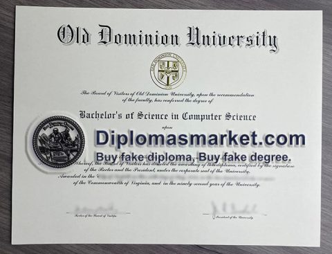How Much to Buy Old Dominion University diploma?