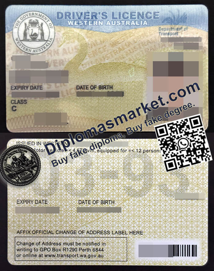 Where to buy Western Australia Driver’s Licence? 代办西澳大利亚驾驶执照