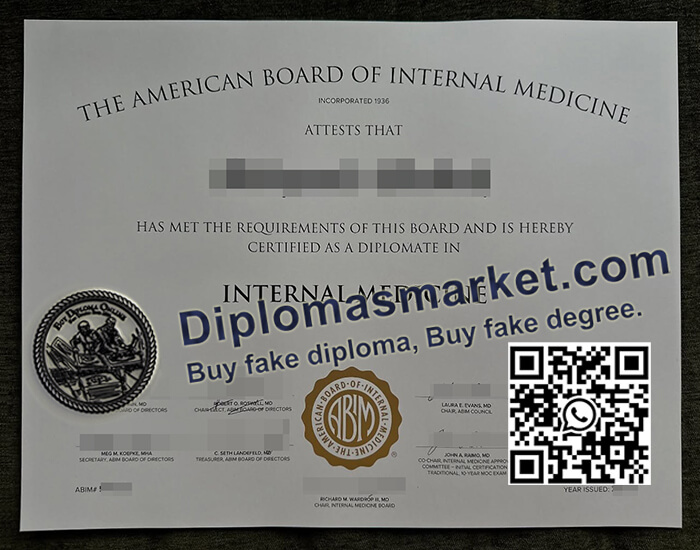 Copy of your American Board of Internal Medicine certificate