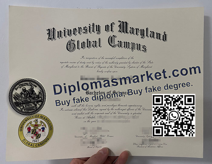 Order a University of Maryland Global Campus diploma online.